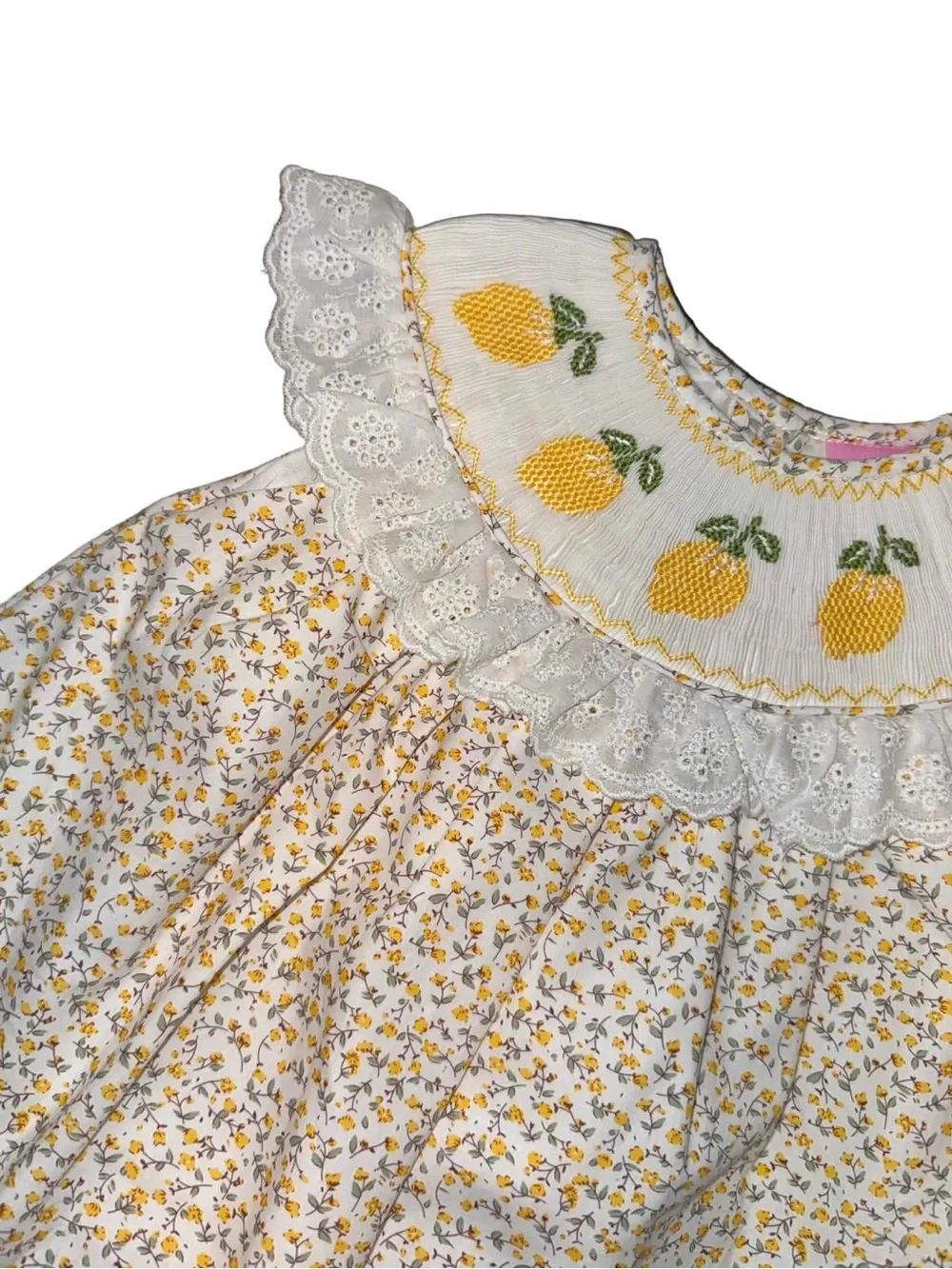 Matching Sets | Handsmocked Lemon Floral Baby Dress Set Yellow | Poshmark